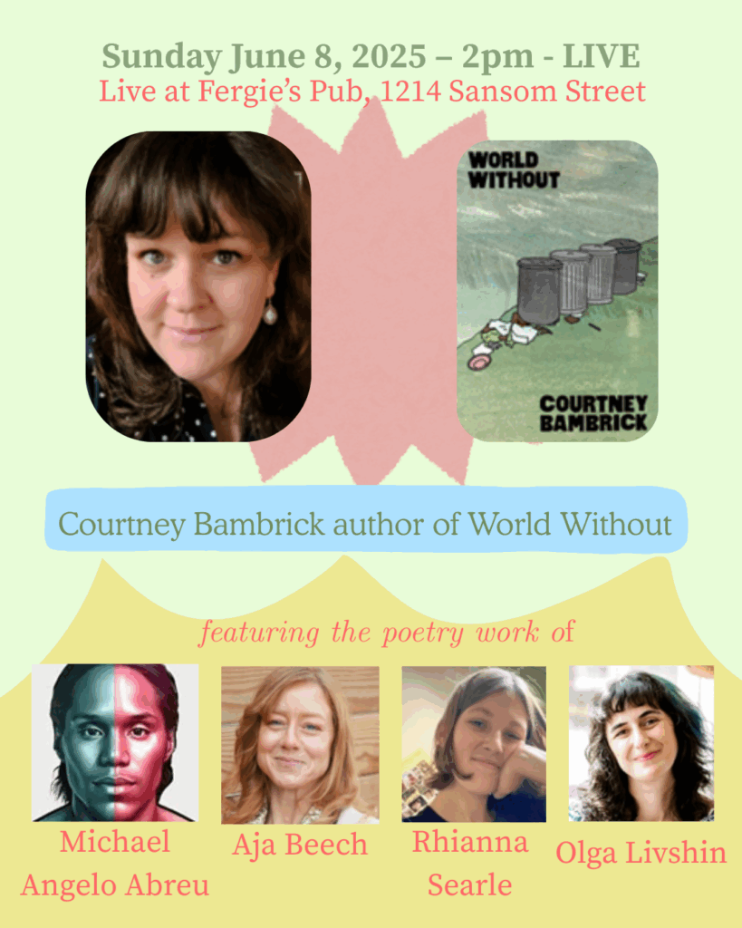 Poetry Readings by Courtney Bambrick, Micheal Angelo Abreu, Aja Beech ...